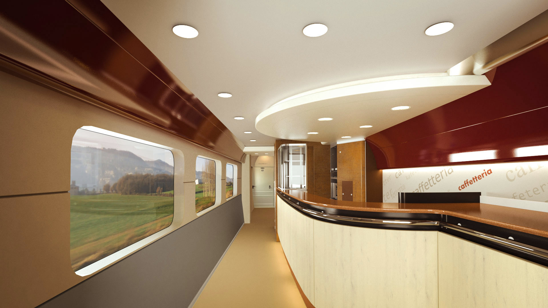 Multi Rail railway catering equipment for high speed trains